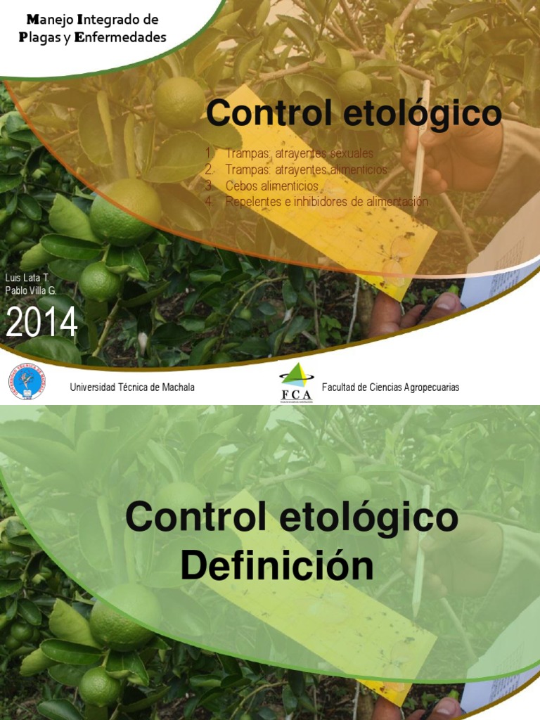 Control Etológico de Plagas | PDF | Feromona | Insectos