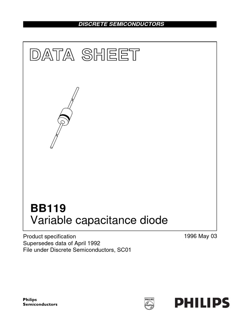 Data Sheet BB119 | Capacitor | Diode