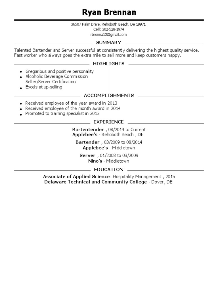 Ryan Brennan Resume | PDF
