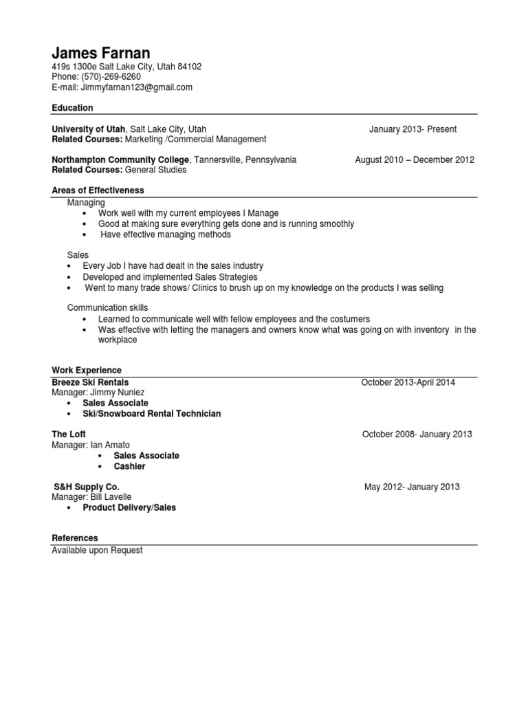 James Farnan Resume | PDF
