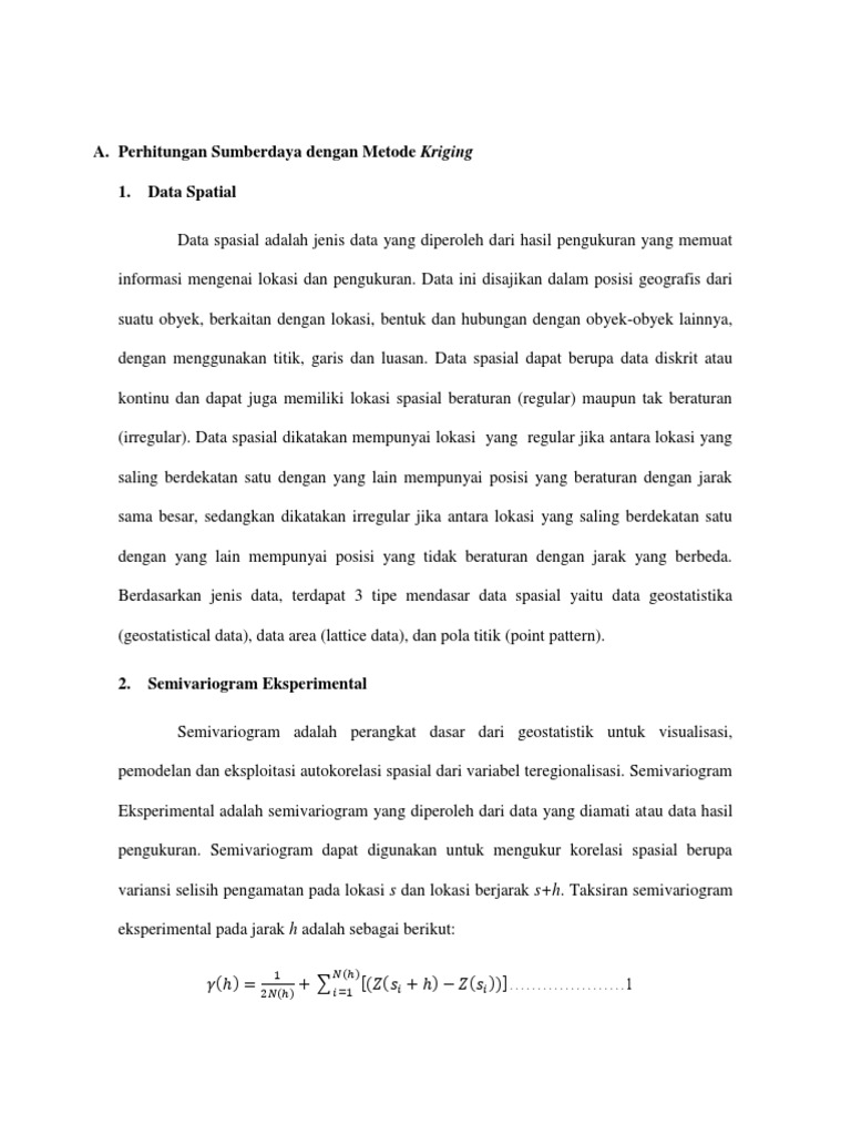 Metode Kriging | PDF