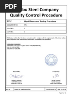 Visual Inspection Procedure | PDF | Nondestructive Testing | Welding