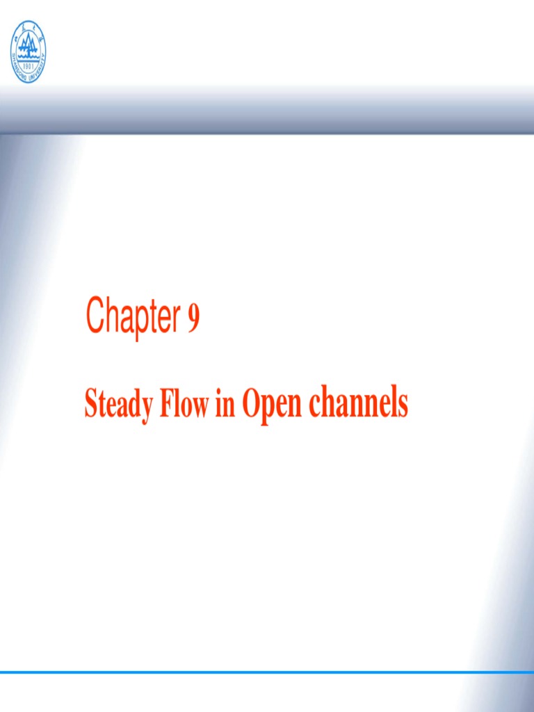 Open Channel Flow | PDF | Fluid Dynamics | Chemical Engineering