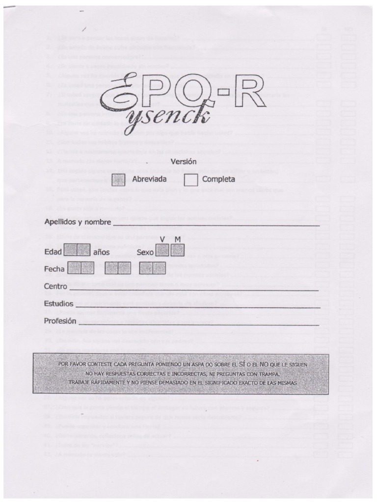 Epqr Prueba | PDF