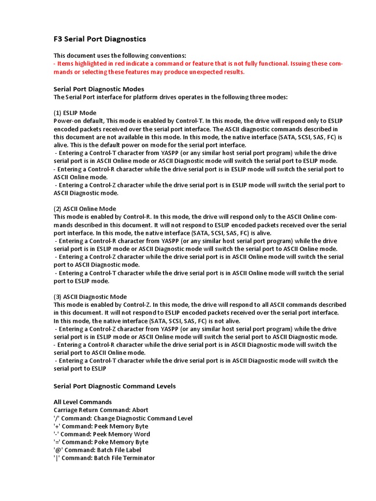 Сигейт F3 Serial Port Diagnostics Download Free Pdf Parameter Computer Programming Data
