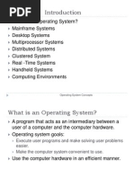 Lecture 1 Introduction To OS | PDF | Operating System | Computer Program