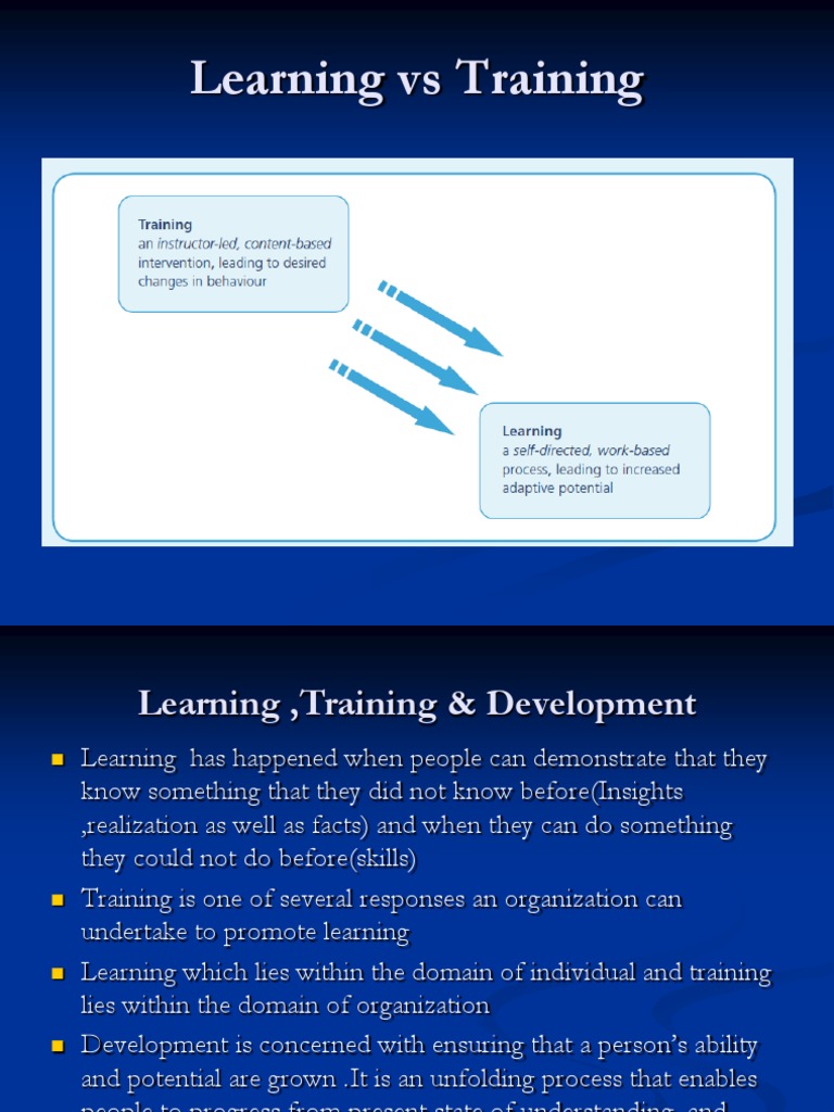 Learning And Development First Module Pdf Return On Investment