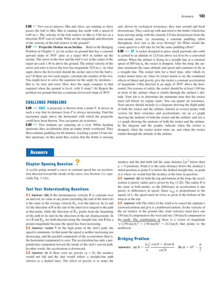 Physics I Problems | PDF | Rocket | Acceleration