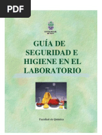 Manual de Seguridad e Higiene en El Laboratorio | PDF | Agua | Laboratorios