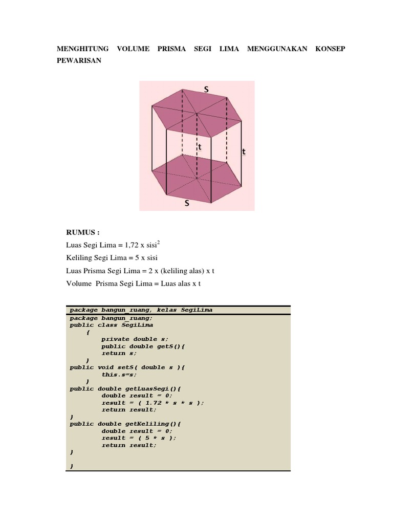 Koding Prisma Segi Lima | PDF