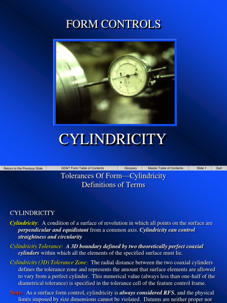 GD&T Cylindricity | Engineering Tolerance | Geometry