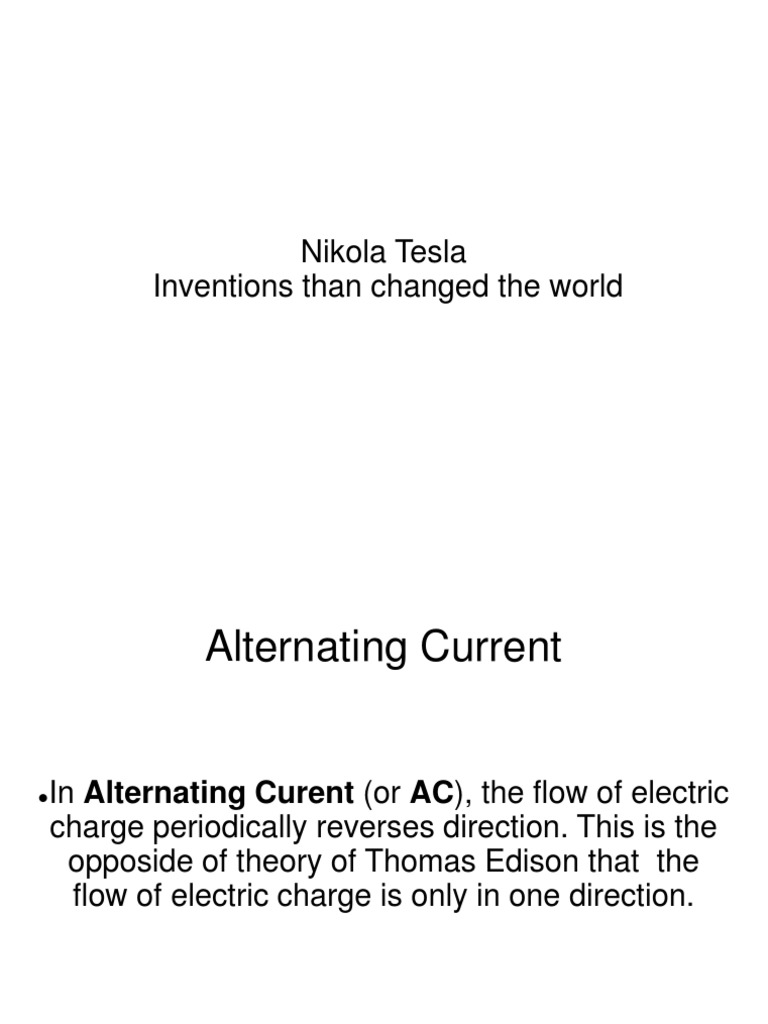 Nikola Tesla Inventions Than Changed The World | PDF | Young Adult