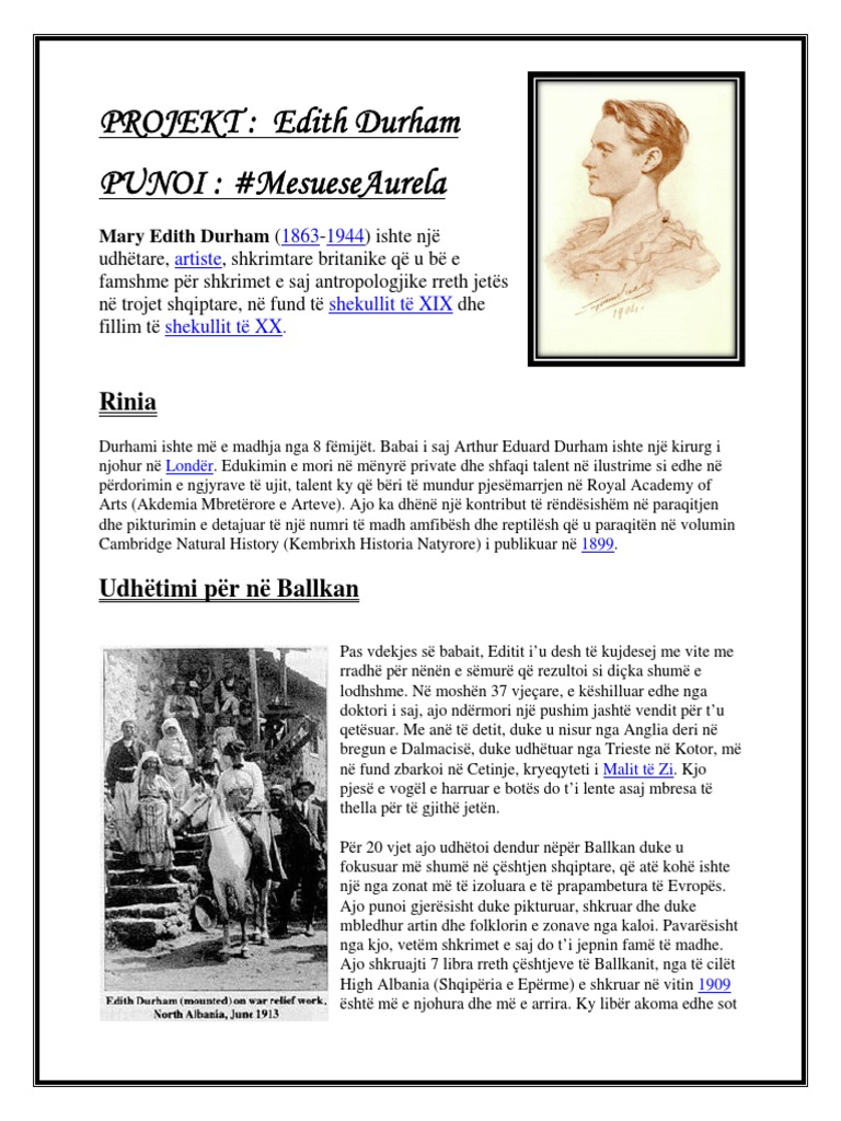 Edith Durham | PDF