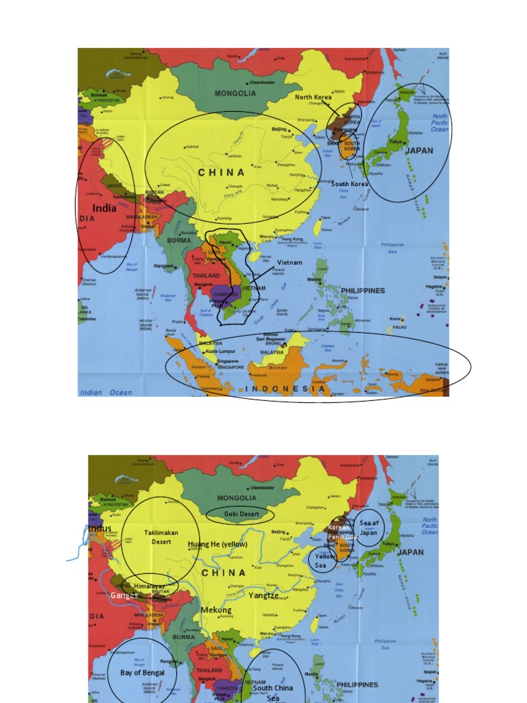 Asian Geography: Rivers and Regions | PDF