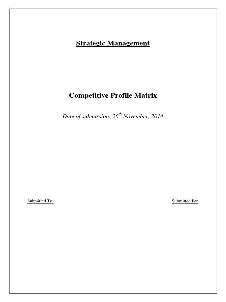 CPM - Strategy | Strategic Management | Weighted Arithmetic Mean