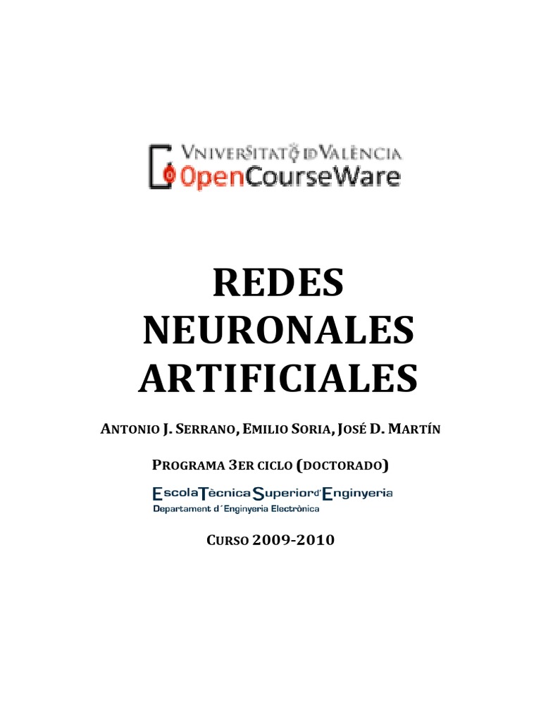 Libro Ocw Libro de Redes Neuronales | PDF