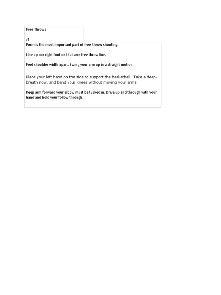Free Throw Shooting Techniques | PDF | Self-Improvement