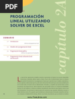 Método Simplex Con Solver Excel | PDF | Programación lineal | Microsoft Excel