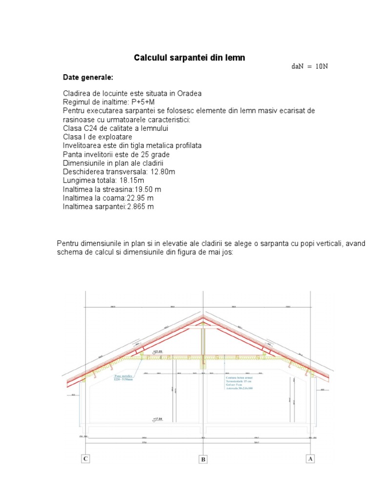 Calcul Sarpanta UPT | PDF