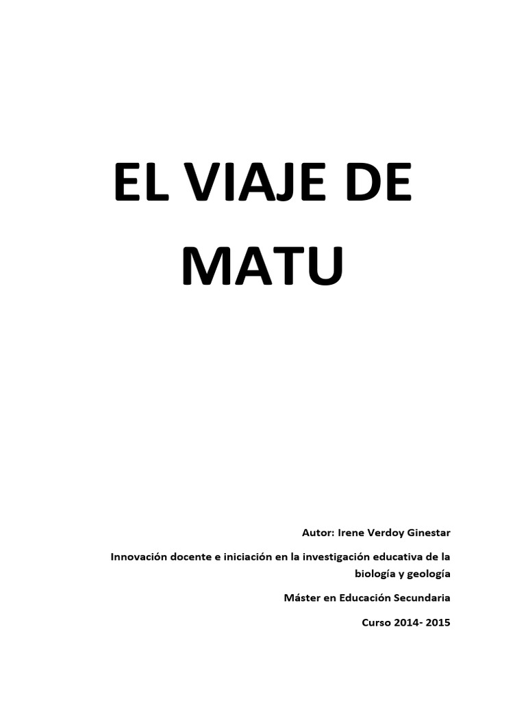 El Viaje de Matu | PDF | café | Residuos