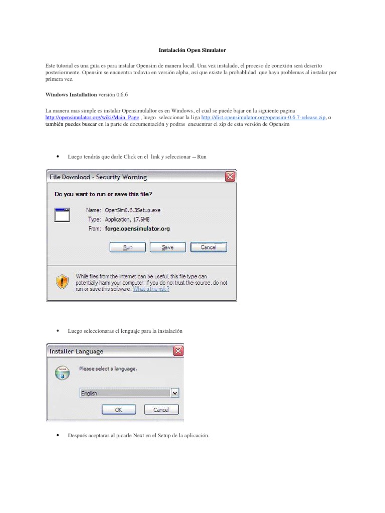 Tutorial Open Sim Pdf Protocolo De Transferencia De Hipertexto
