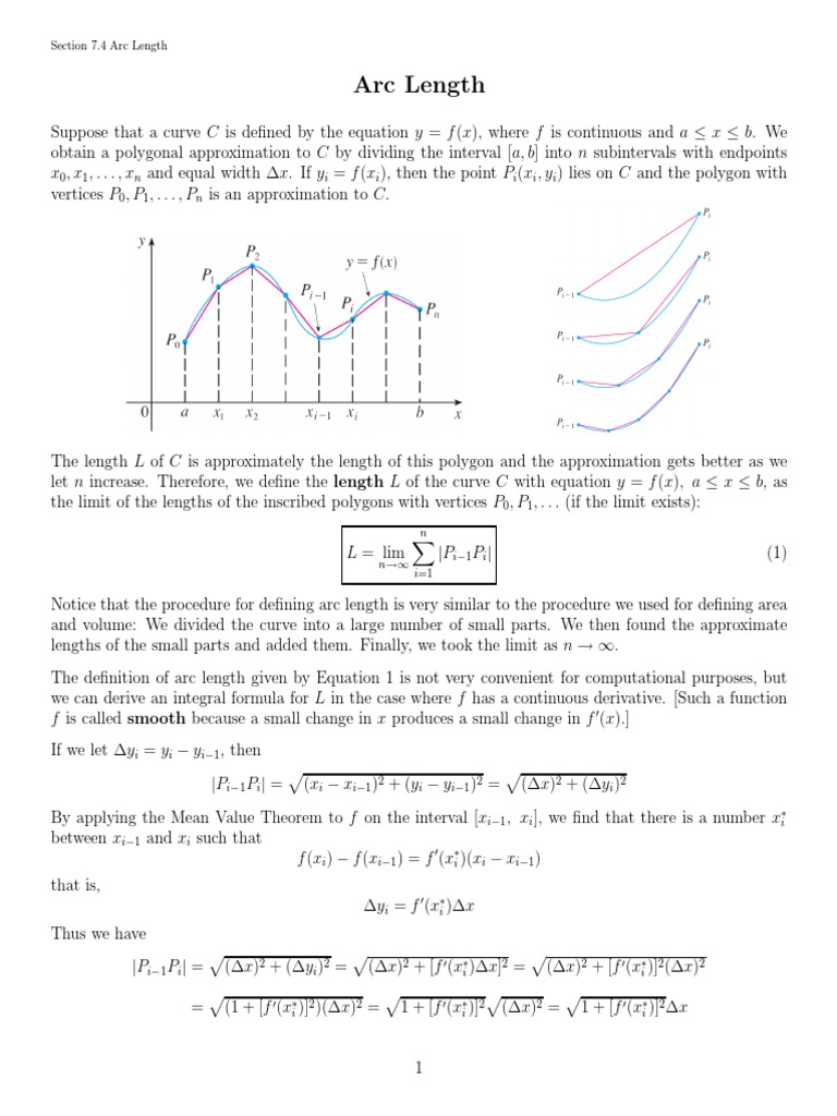 Arc Length | Integral | Curve