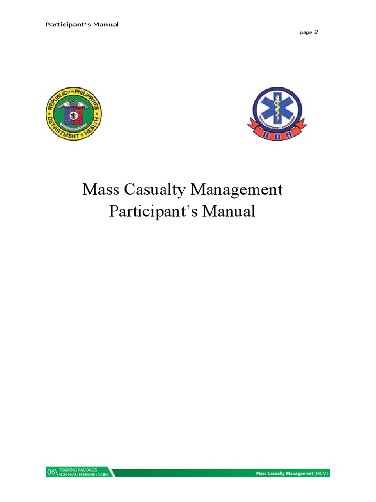 MCM Participant's Manual | PDF | Emergency Department | Incident ...
