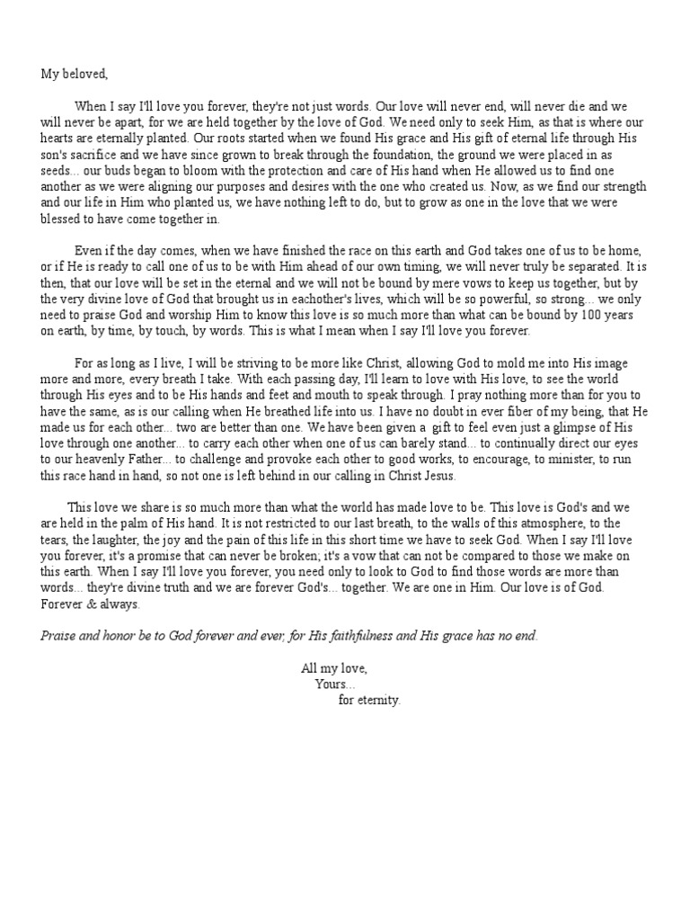 Letter | PDF | Religious Belief And Doctrine | Theology