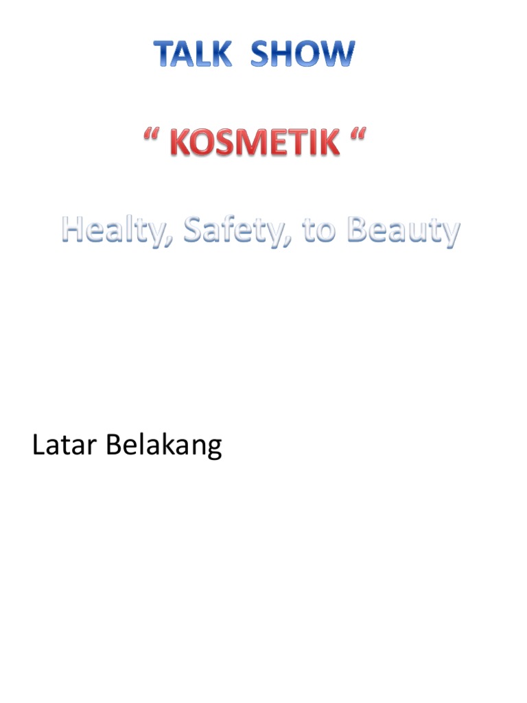 Proposal Talkshow | PDF