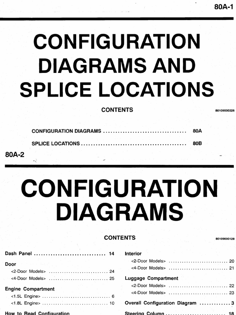 99 Mirage Configuration Diagrams | PDF