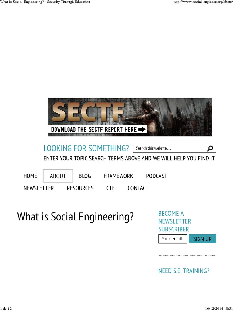 Social Engineering | PDF | Social Engineering (Security) | Engineering