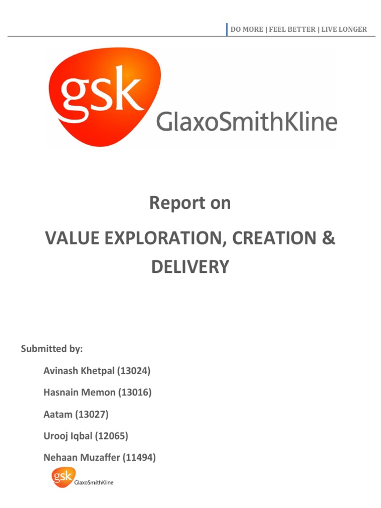 Marketing Management Report GSK | PDF | Pharmaceutical Industry | Glaxo ...