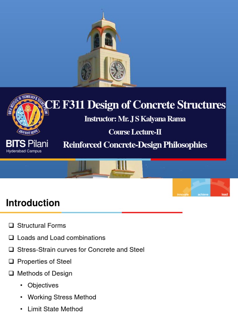 Lecture-II Basics of Reinforced Concrete Design | Download Free PDF ...