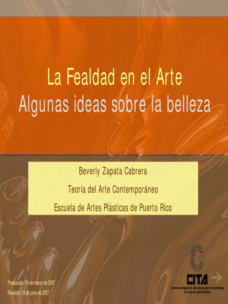 La Fealdad en El Arte | Belleza | Estética