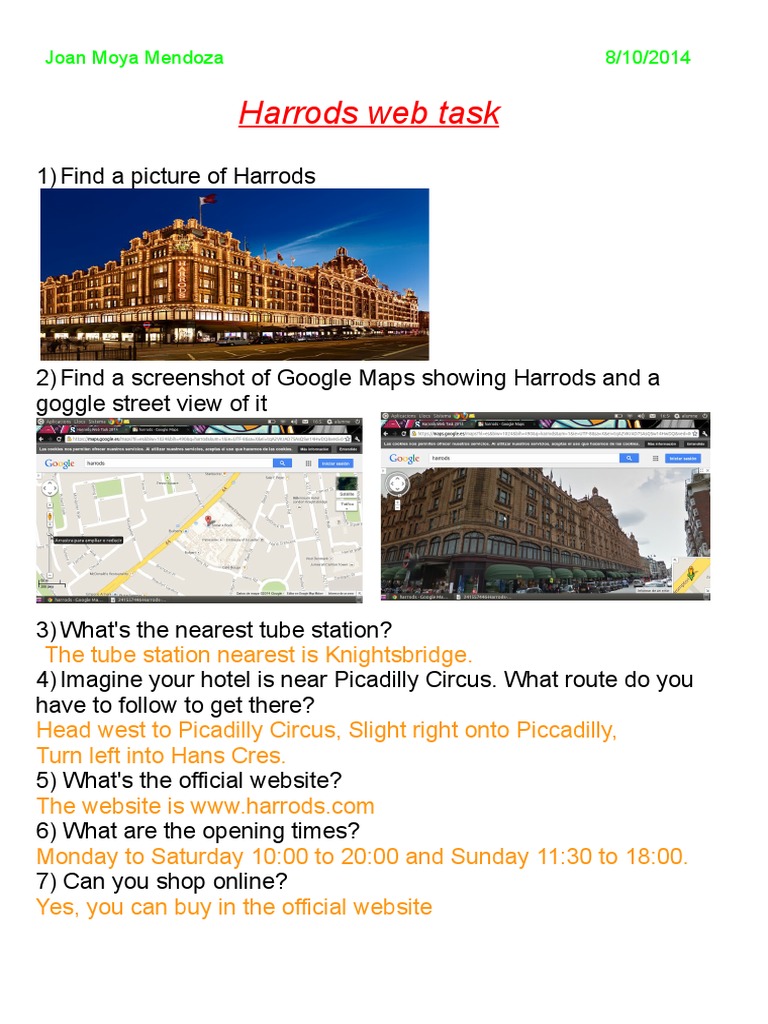 Harrods Visitor Guide and Info | PDF
