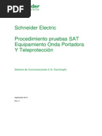 Protocolos de Pruebas Fat y Sat | PDF | Calidad (comercial ...