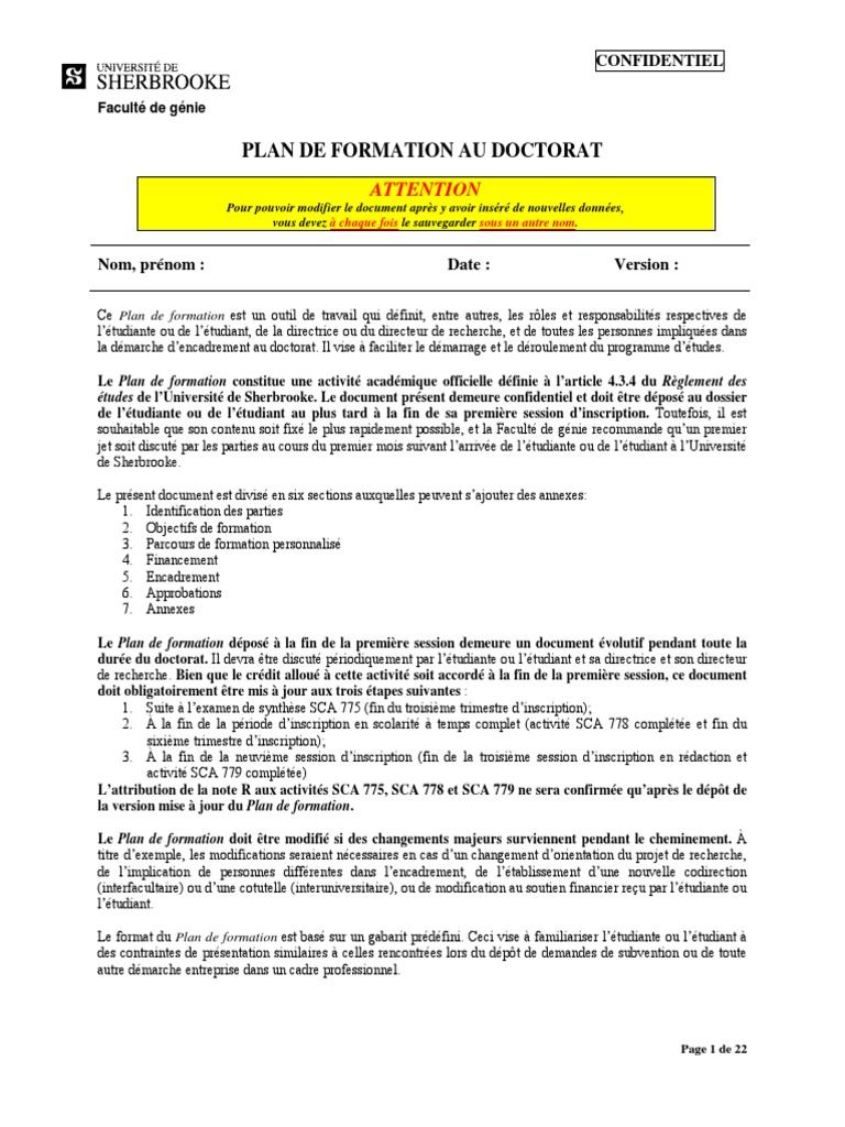 SCA770 Plan Formation | PDF