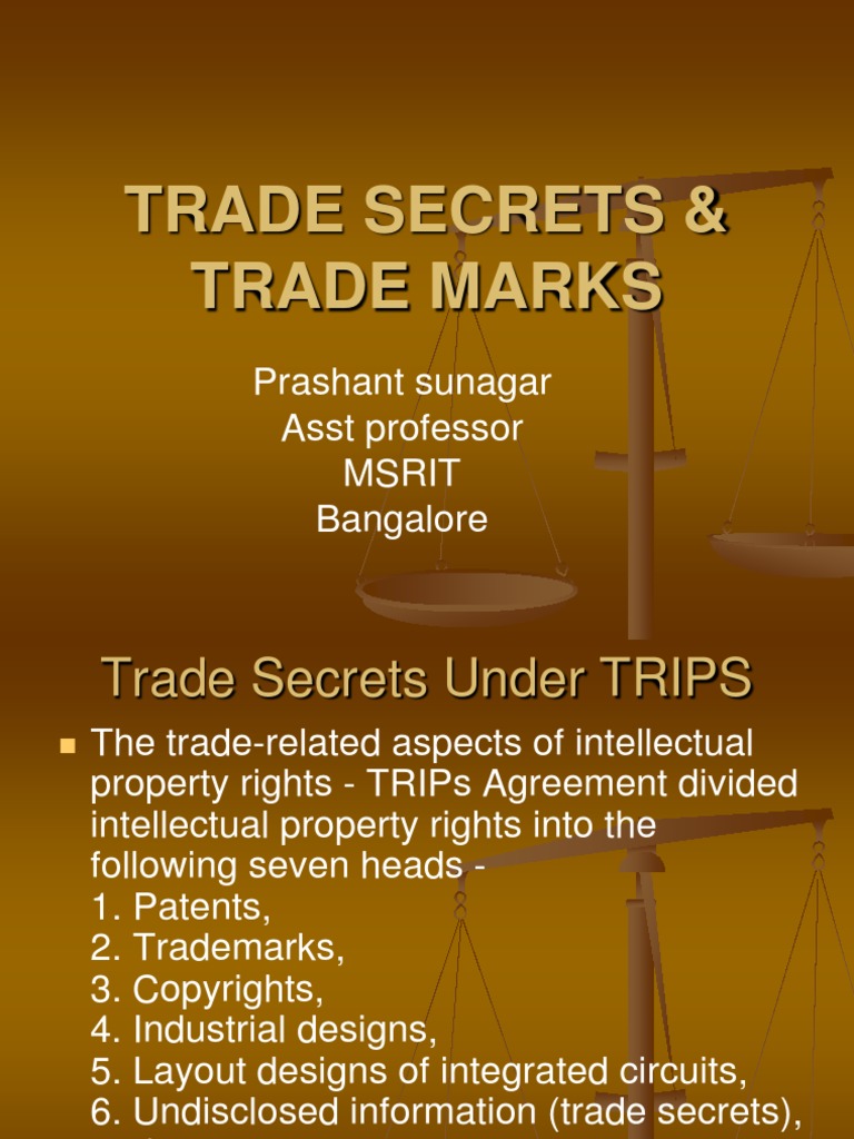 Trade Secrets vs. Trademarks Explained | PDF | Trade Secret | Trademark
