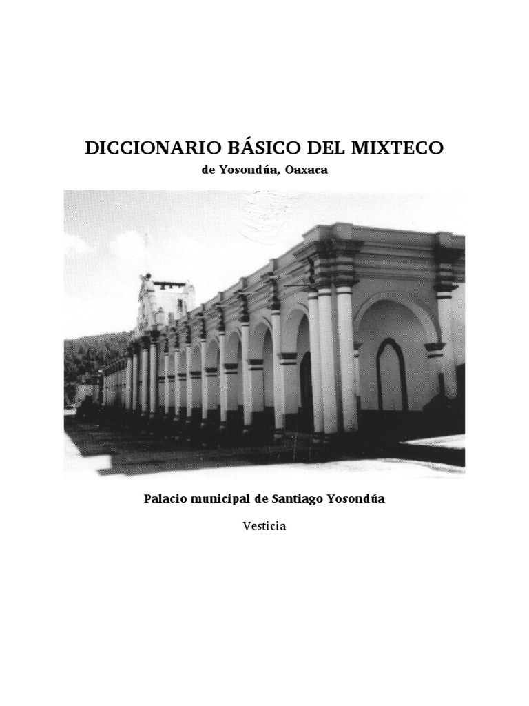 Diccionario Mixteco Español | PDF | Diccionario | Palabra