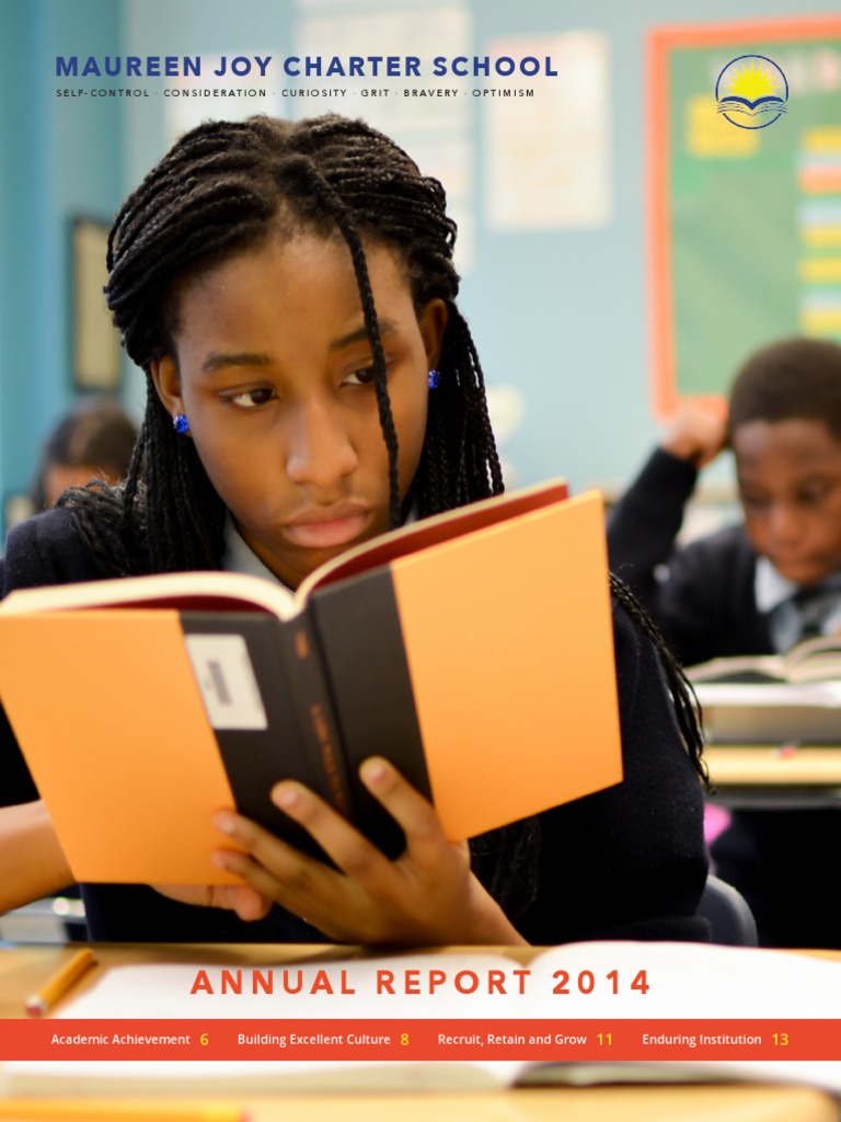 Maureen Joy Charter School Annual Report 2014 | PDF | Common Core State ...