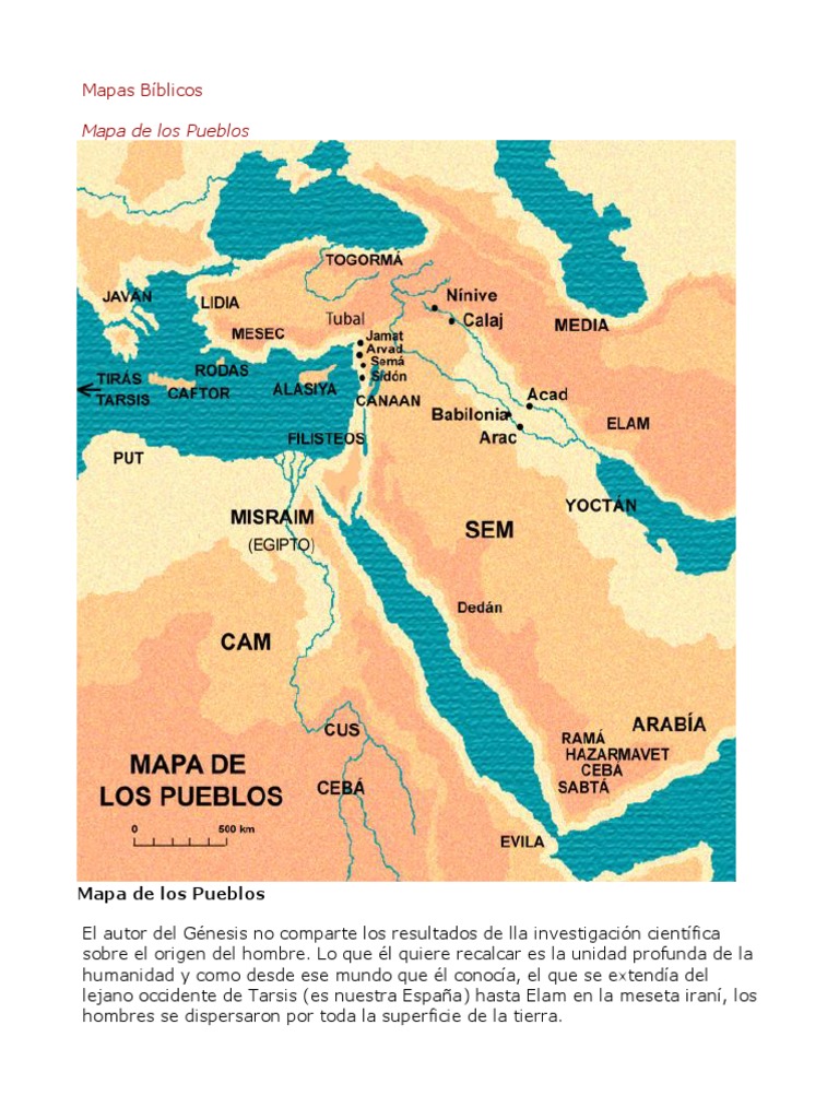 Mapas Bíblicos | Libro del éxodo | Canaán