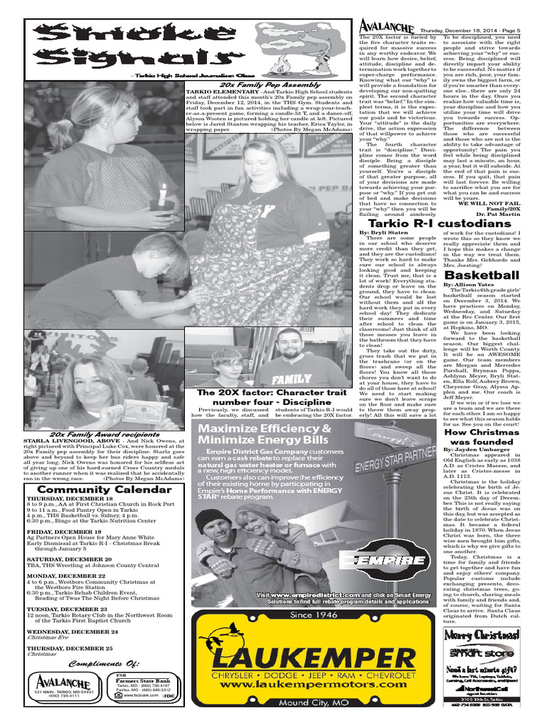 Smoke Signals | PDF | Seasonal Holidays | Santa Claus