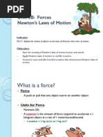 Class 9 Physics Chapter 2 Force and Laws of Motion | PDF
