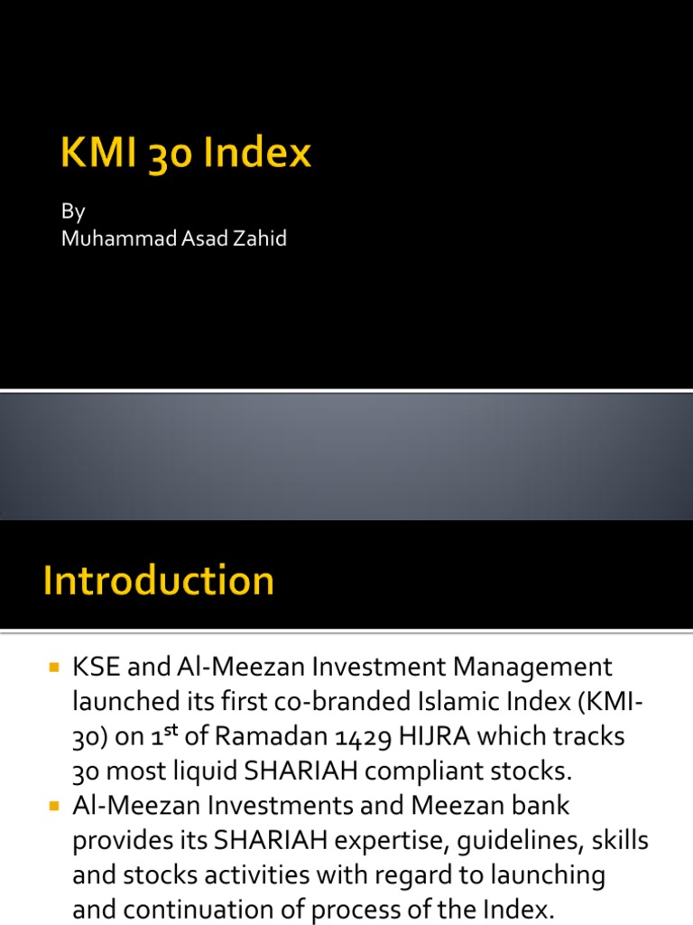KMI 30 Index | PDF | Stock Market Index | Market Liquidity