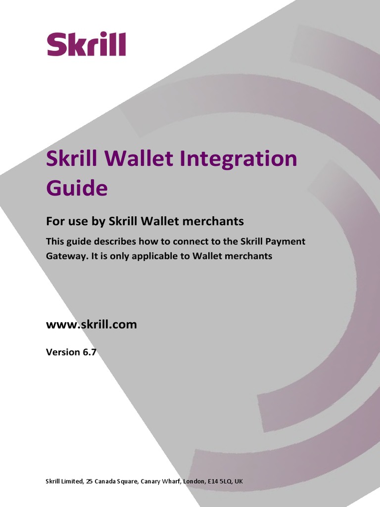 Skrill Gateway Guide - Wallet | PDF | Debit Card | Financial Transaction