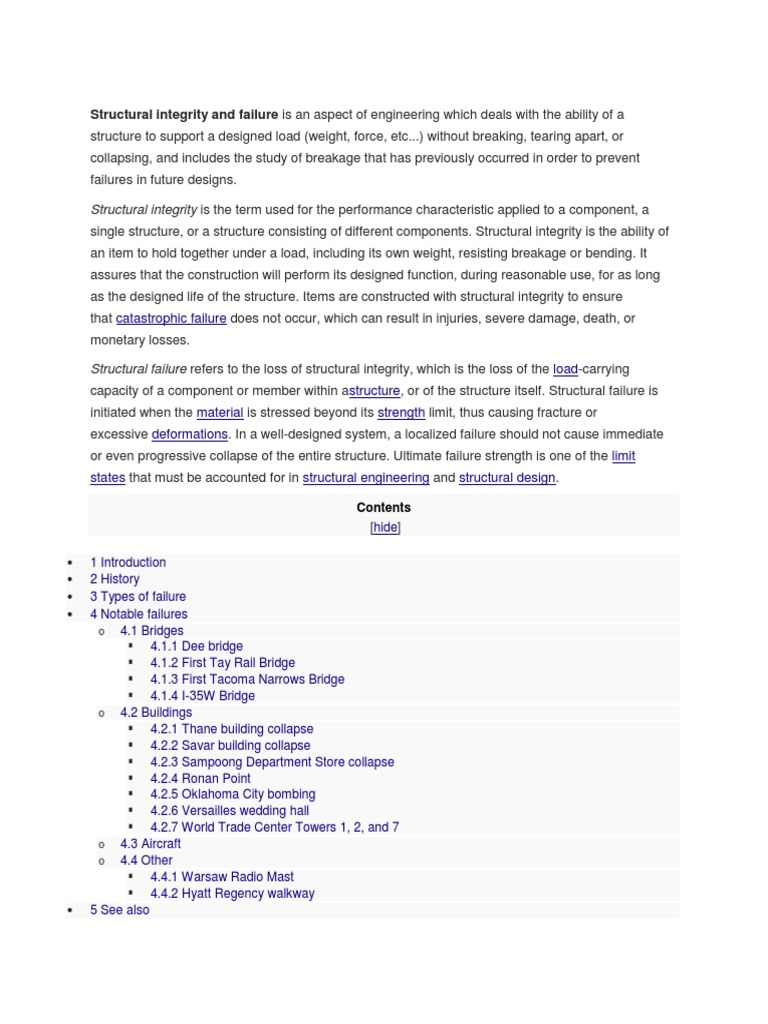 Structural Integrity and Failure | PDF | Materials Science | Solid ...