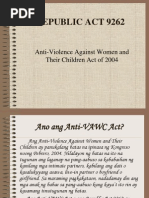 Ra 9262-Vawc Tagalog | PDF