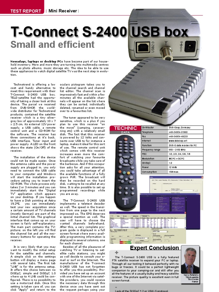 0701 Dvbshop | PDF | Usb | Personal Computers