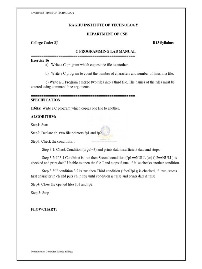 Raghu Institute of Technology | PDF | Text File | Computer File