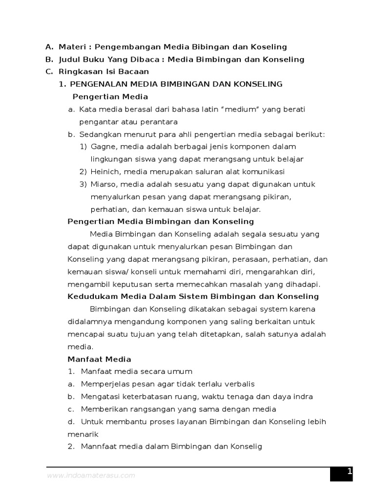 Media BK untuk Konselor dan Guru | PDF